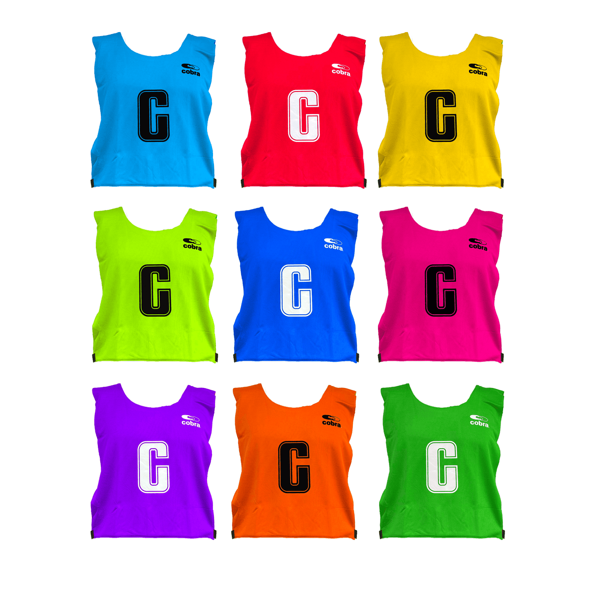 Netball Bibs Set - Cobra Mesh 1 Sided (Junior/Senior) CQ – AIYOH